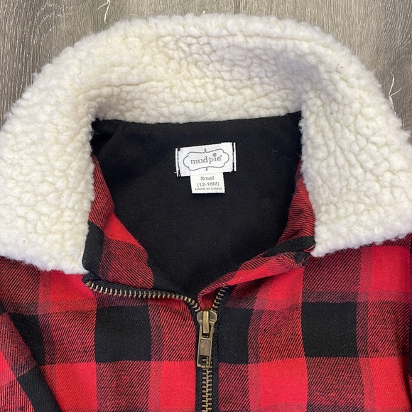 Mud Pie | Jackets & Coats | Mud Pie Red And Black Buffalo Print Bomber ...
